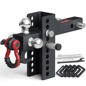 TYT Adjustable Trailer Hitch Ball Mount with Lock&Pin&Rotatable Tow ...