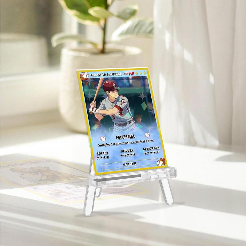 Custom Sports Trading Card, Personalized Cartoon Baseball Card for Kids ...