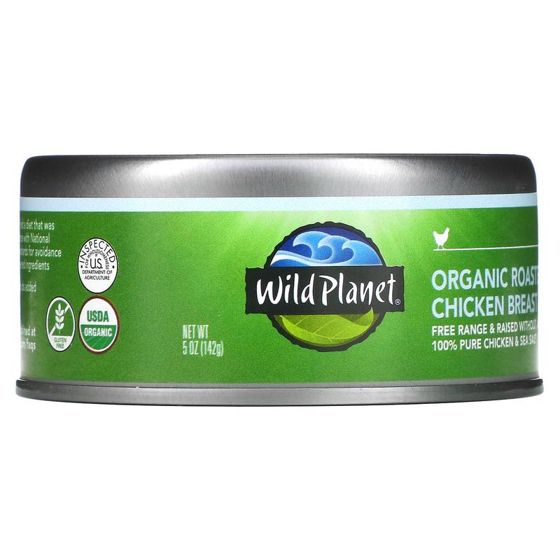 Wild Planet Organic Roasted Chicken Breast with Rib Meat, 5 oz (142 g)