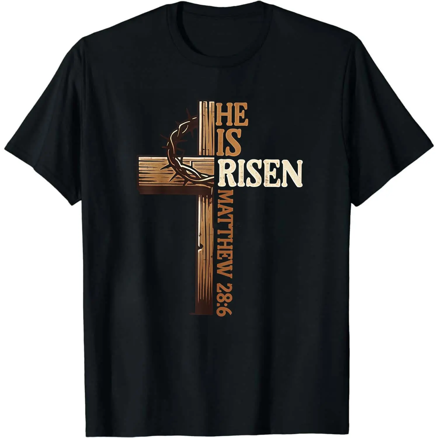 Easter Cross He is Risen Jesus Christian Men Women Kid Youth T-Shirt ...