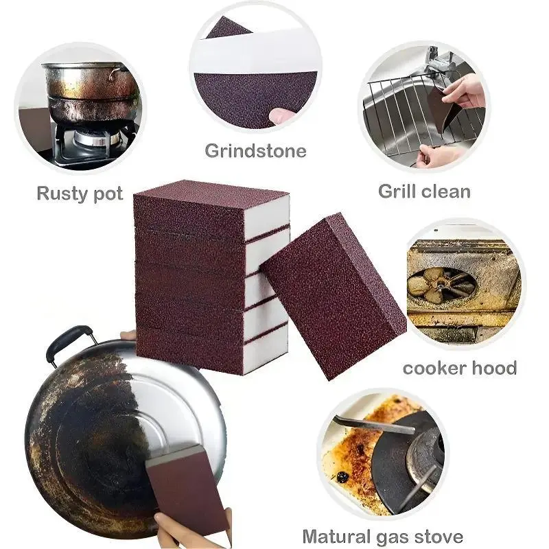 【Summervibes】3 Pack Magic Emery Cleaning Sponge Rust Remover for ...