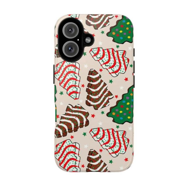 Little Debbie Christmas Tree Cake Phone Case, Cute Holiday Dessert ...