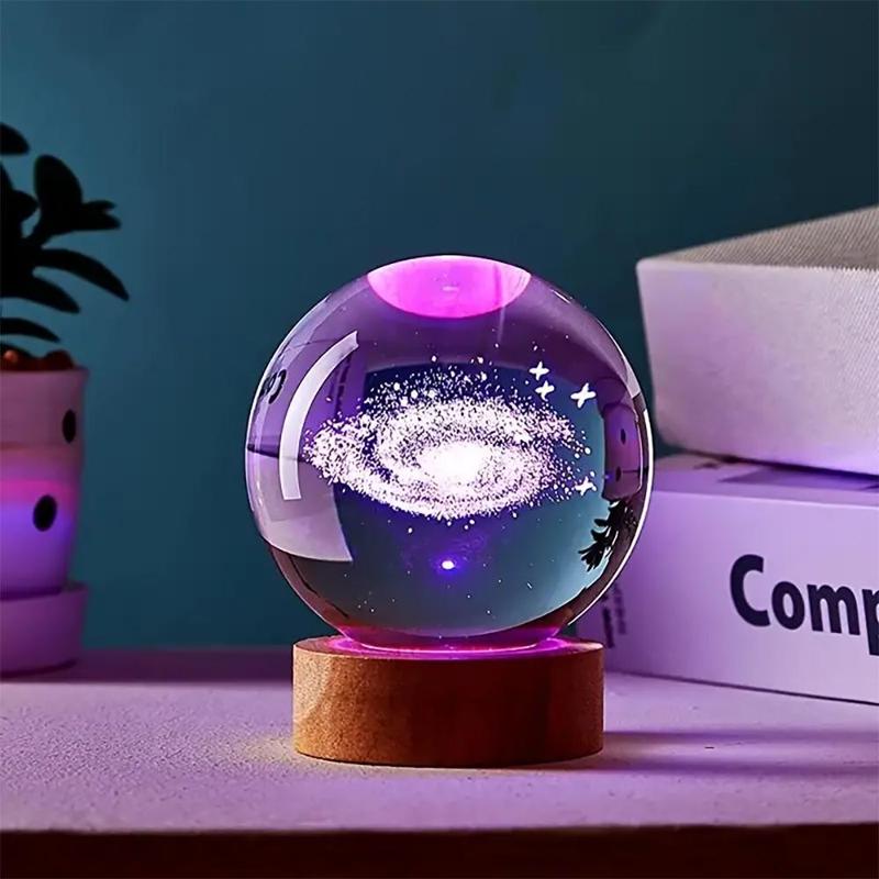 1 Count Space Crystal Ball, Galaxy Design Crystal Ball, Glass | Holiday ...