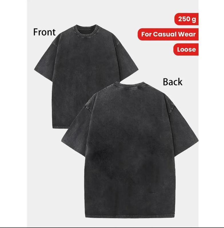 couple set230g Double-Sided Washed, Cherry Blossom Printed T-Shirt ...