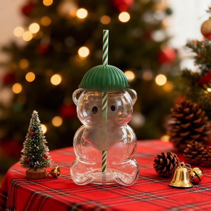 New Bear Straw Cup 2025 Cute Coffee Mugs Glass Bears Cups for Home ...