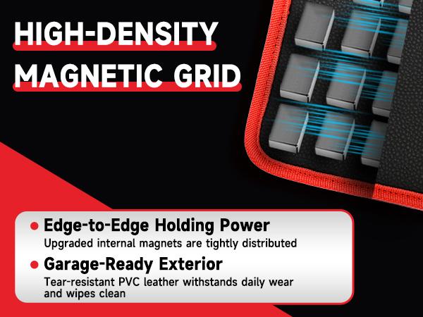3PC Double-Sided Magnetic Tool Mat Set with Hook, Telescoping Magnetic ...