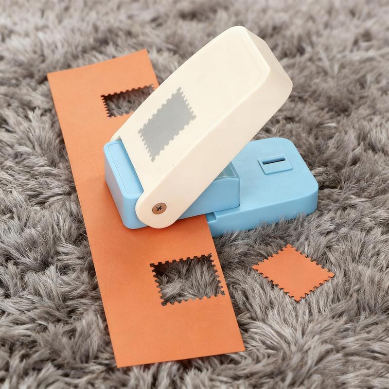 1X0.8inch Rectangular Postage Stamp Puncher, Rectangle Lever Action ...