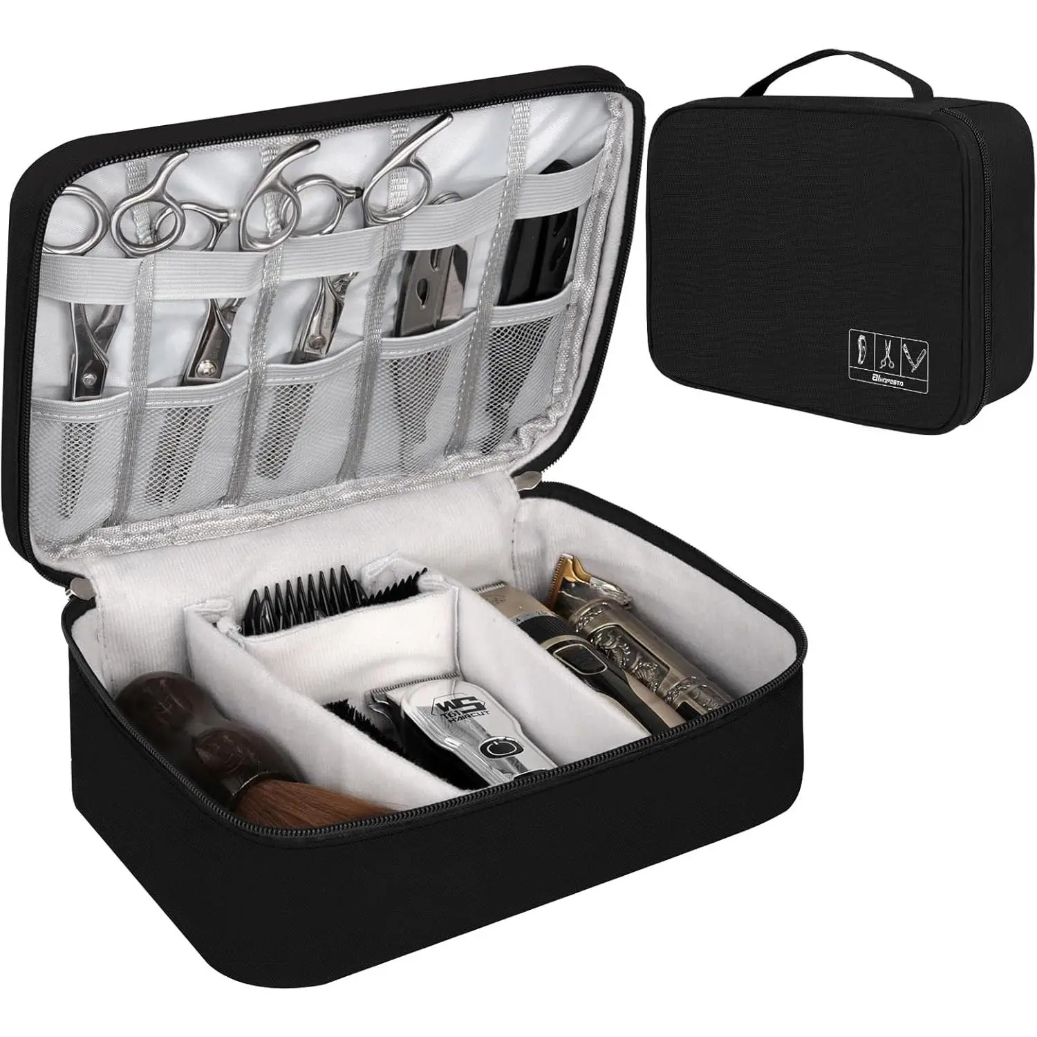 Barber Tools Bag Barber Case Hair Tools Travel Bag Clipper Guard Holder ...