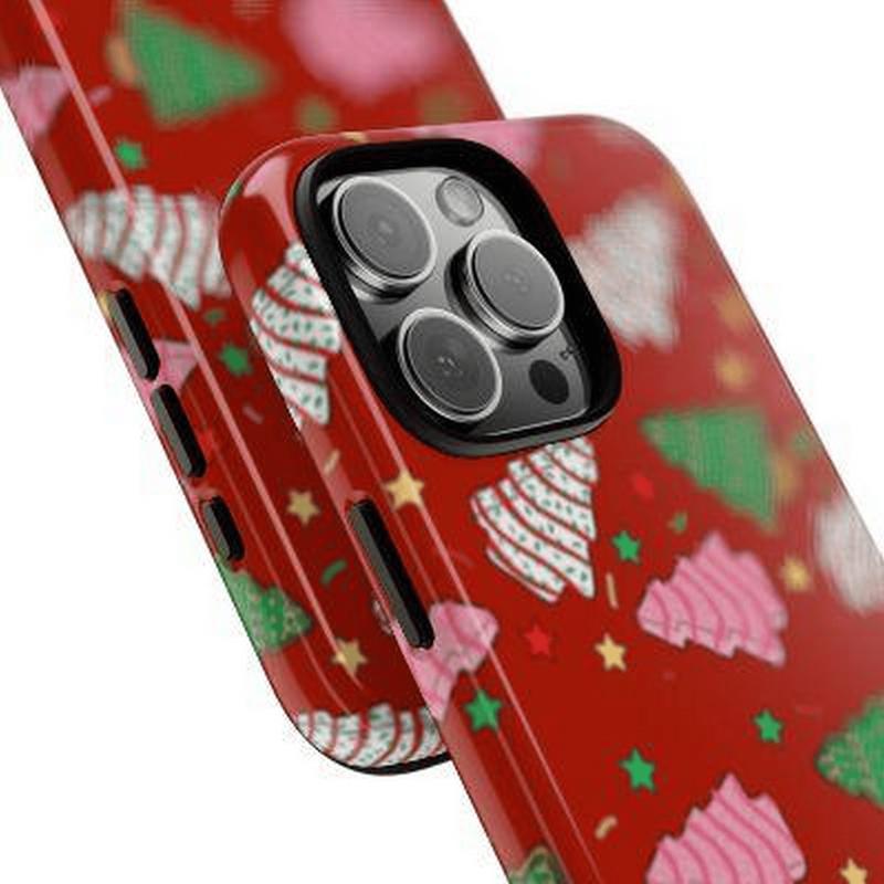 Christmas Tree Snack Cake Phone Case for iPhone 16 Pro Max, 15, 14, 13 ...