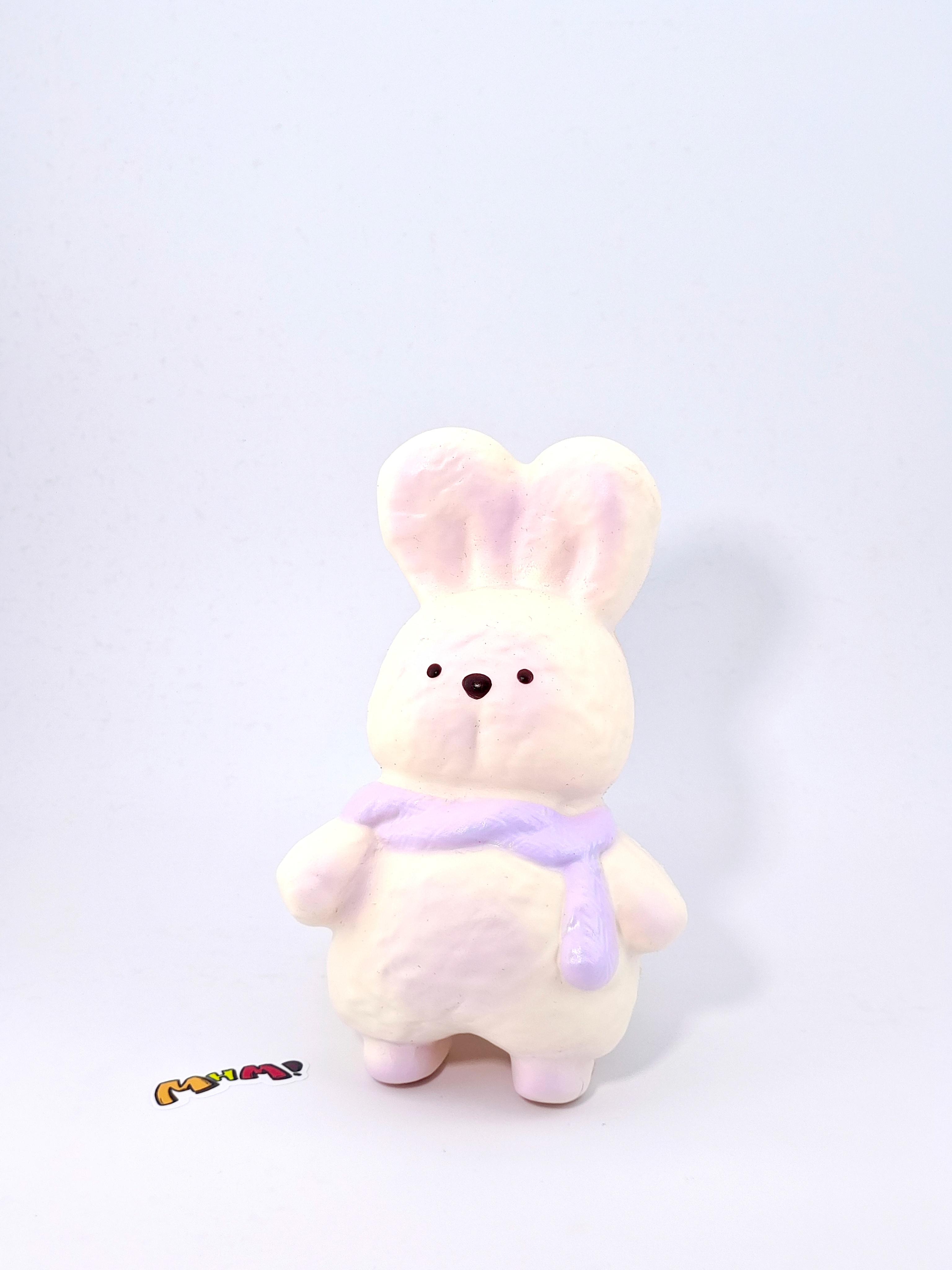 MHM Squishy Series scarf rabbit stress-relief toy, made from viscous ...