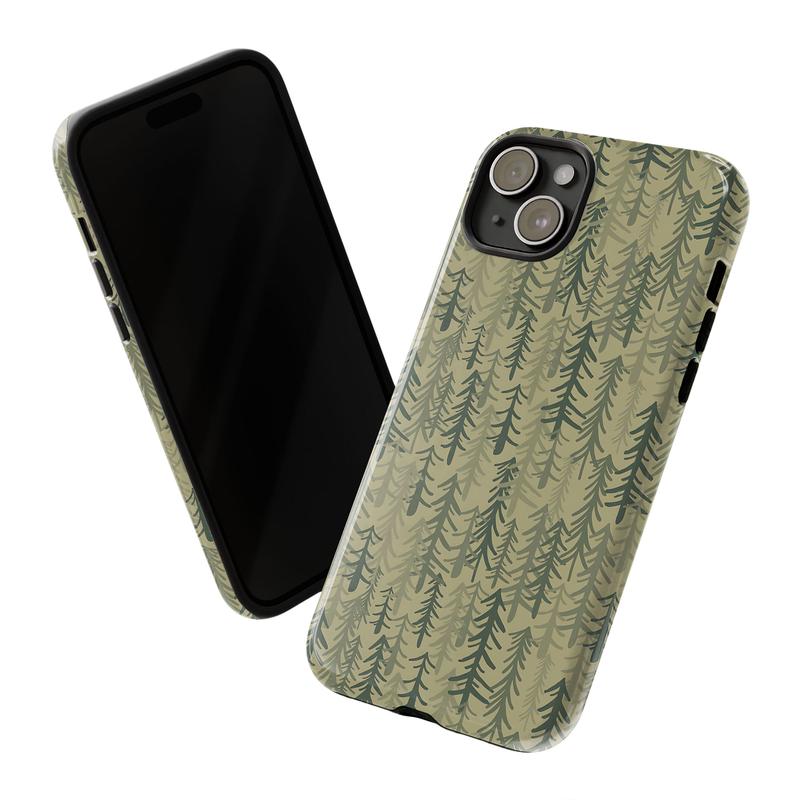 Forest Core Pine Tree Phone Case for IP 17 16 15 14 13 12 11 Pro Max XR ...