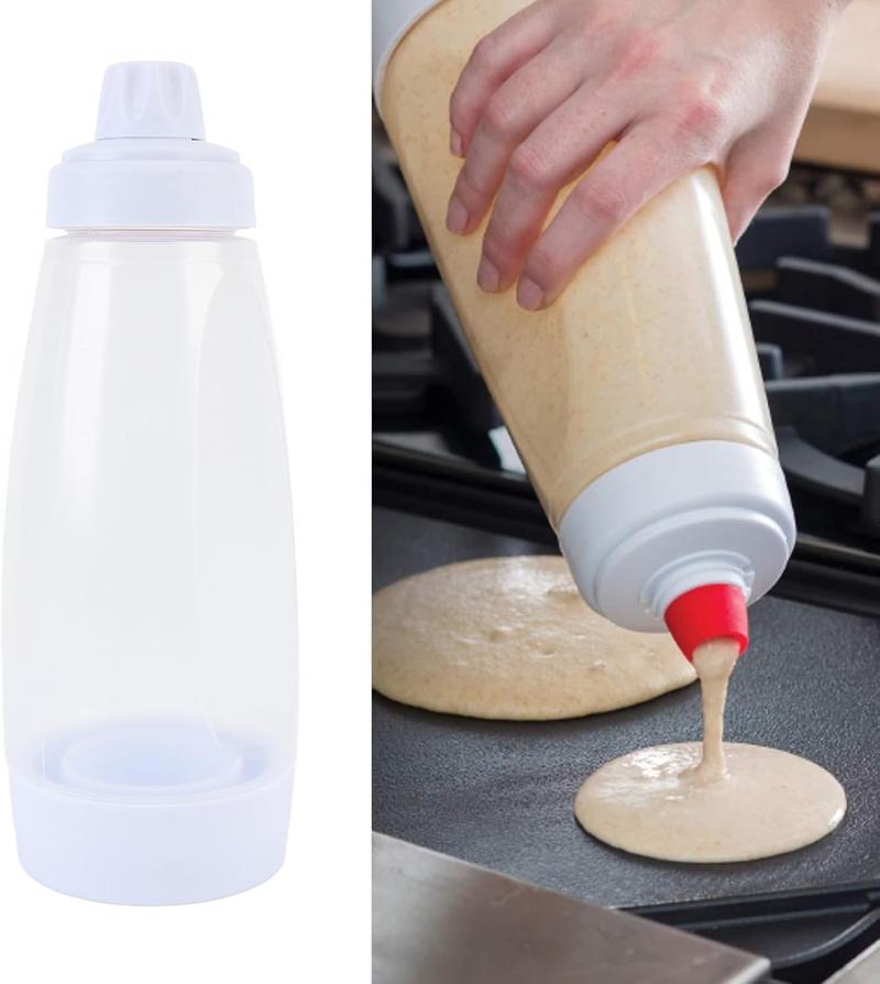 Pancake Batter Dispenser and Mixer with BlenderBall for Pancakes ...