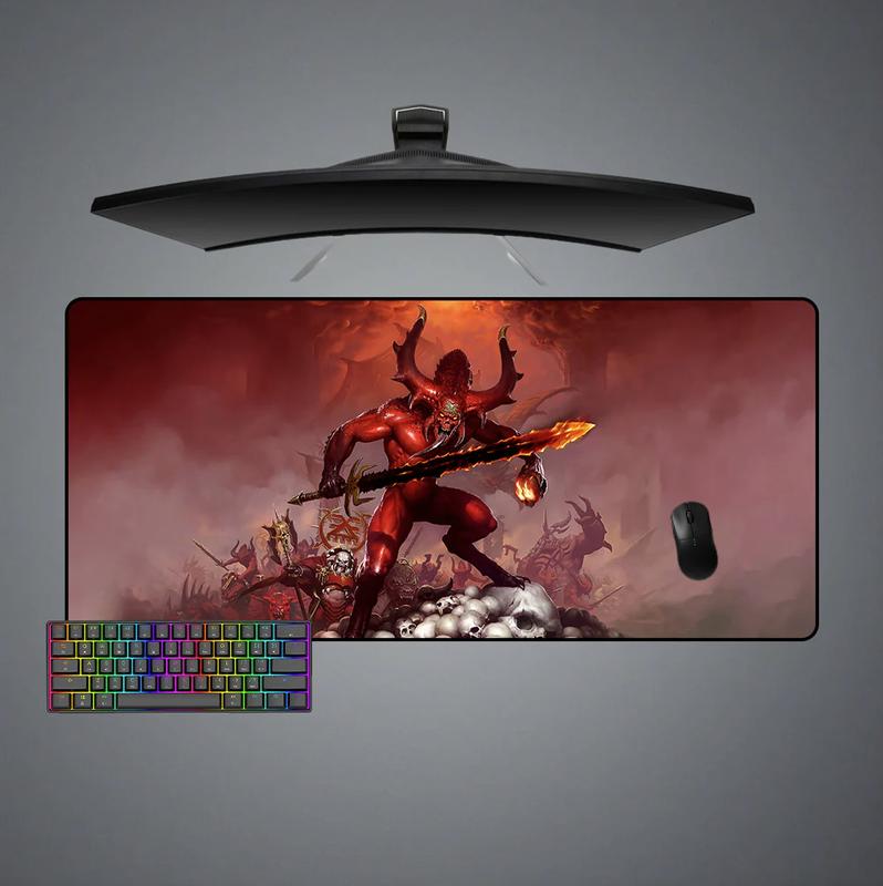 Khorne Bloodthirster Demon Deskmat XL Gaming Mouse Pad for Warhammer ...
