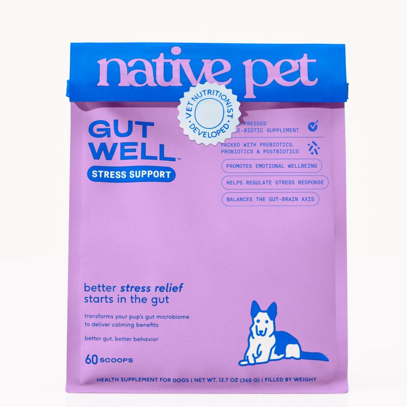 Native Pet GutWell Stress Support - Dog Anxiety Relief & Calming Care ...
