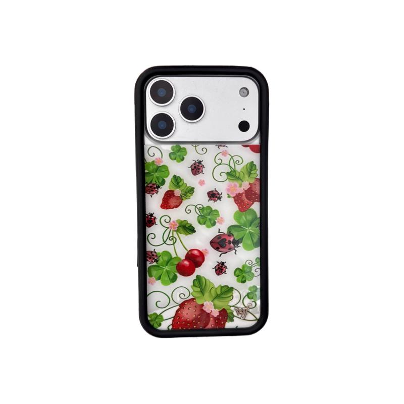 Bugs n Berries Case for iPhone16 15 14 13 Pro Max White Berries Red ...