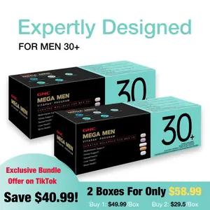 GNC 2-Box Bundle: GNC Women's 30+ Vitapak, 5-in-1, 30 Count Multivitamin for Stress & Bone ...