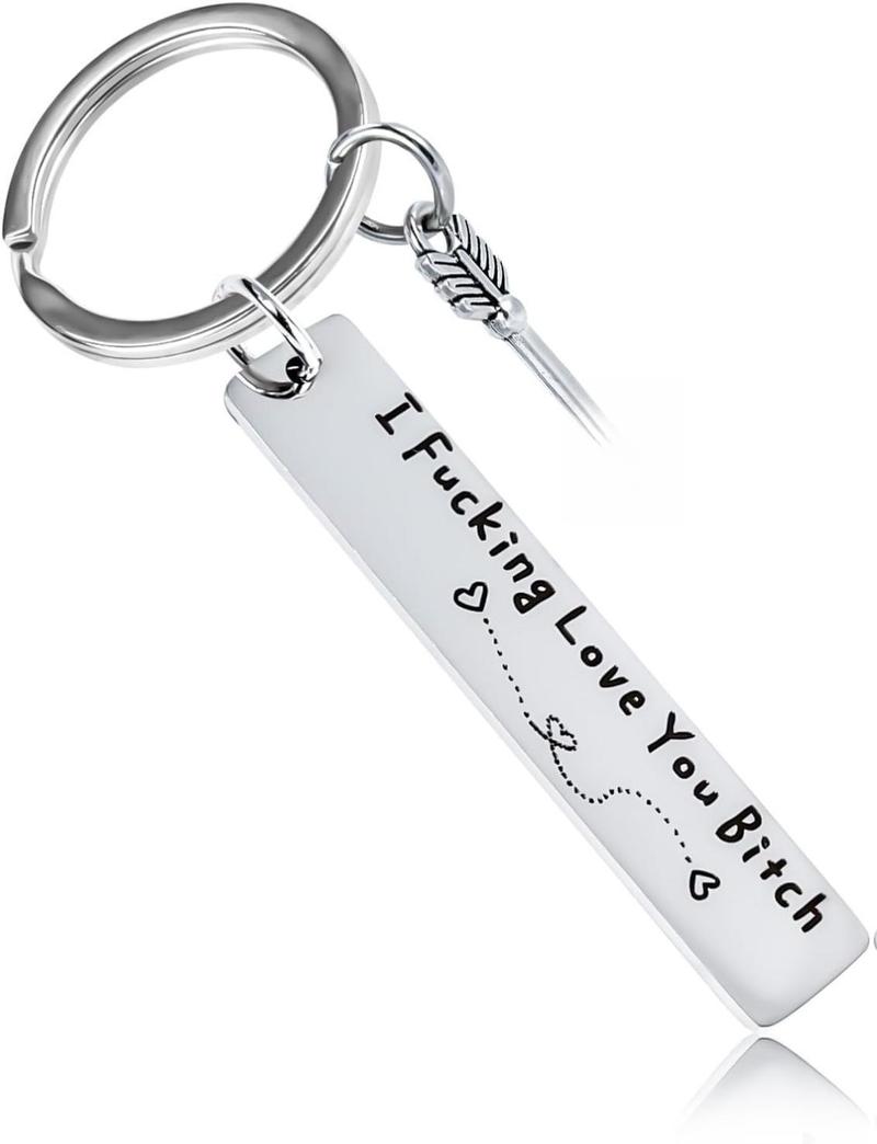 Best Friend Keychain for Women, Stainless Steel Key Chain Engrave I ...