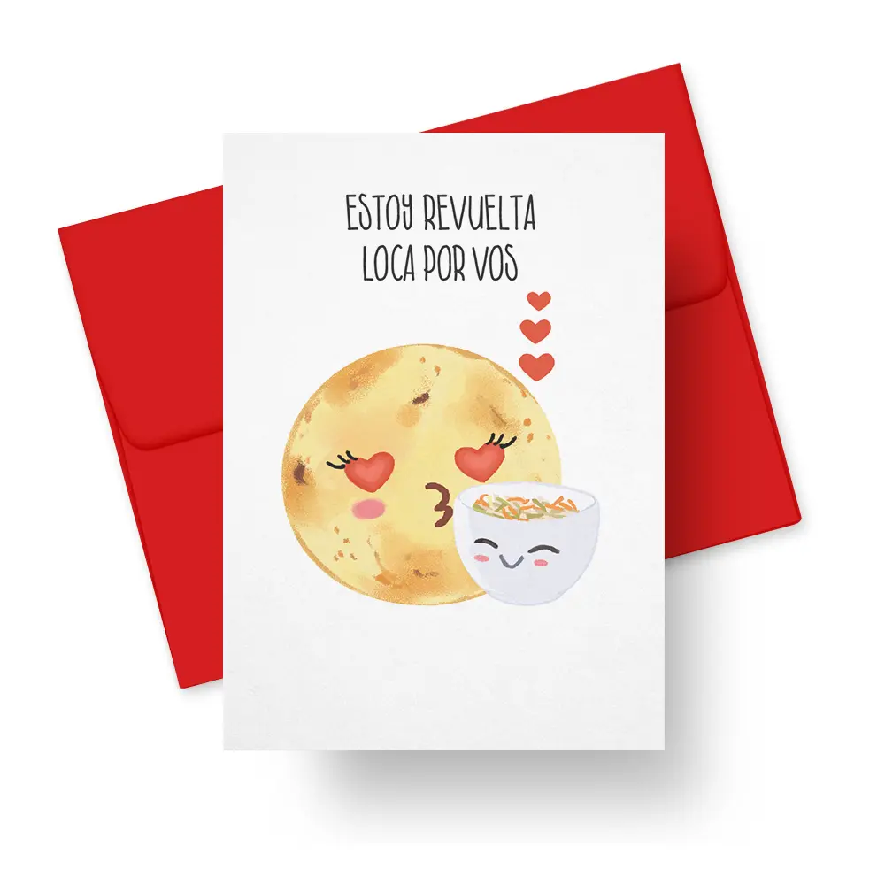 Estoy Revuelta Loca Por Vos - Pupusa Love Card - TikTok Shop