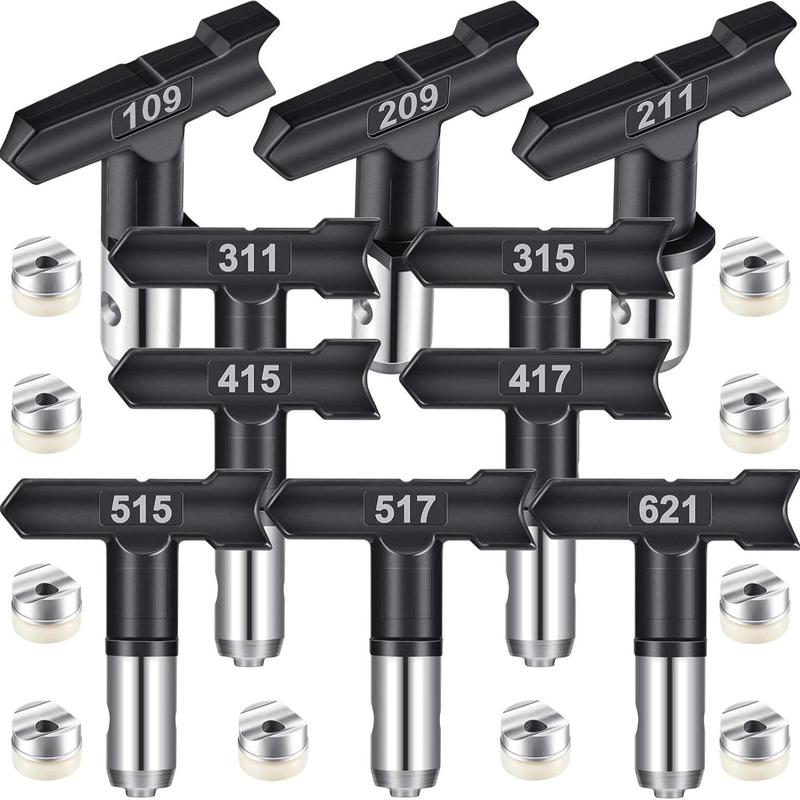 Reversible Airless Paint Sprayer Nozzle Tip Set, Durable Airless Paint ...