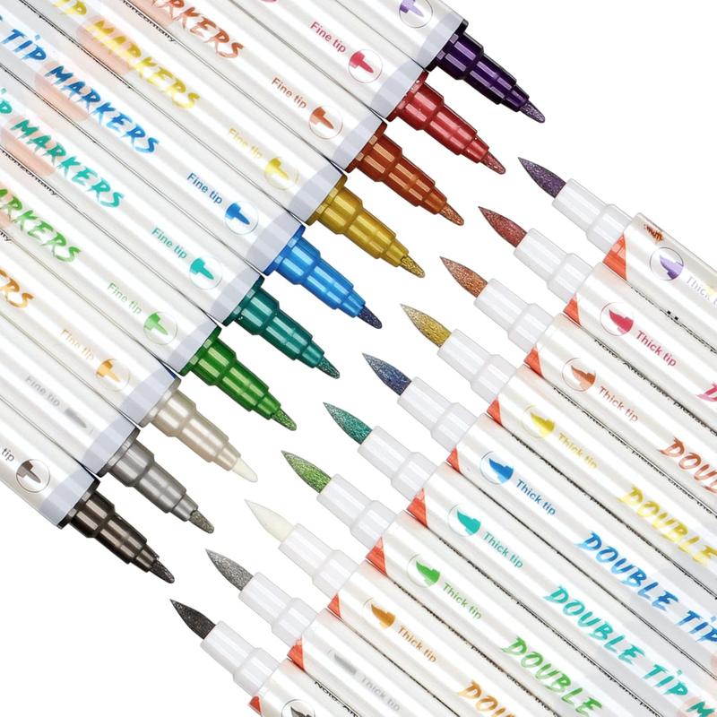 Temporary Tattoo Markers for Skin, 10 Body Markers + 56 Large Tattoo ...