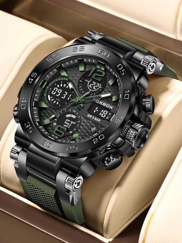 Men's Sporty Digital Watch, Fashionable Digital Watch with Luminous ...
