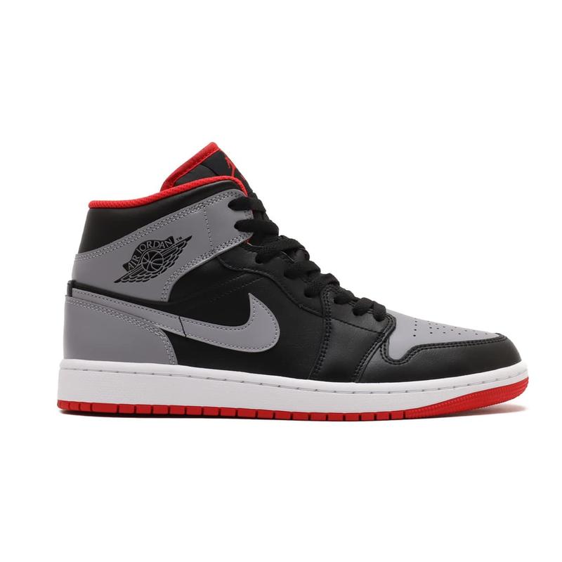Nike Air Jordan 1 Mid Bred Shadow Black Red DQ8426-006 Men's - TikTok Shop
