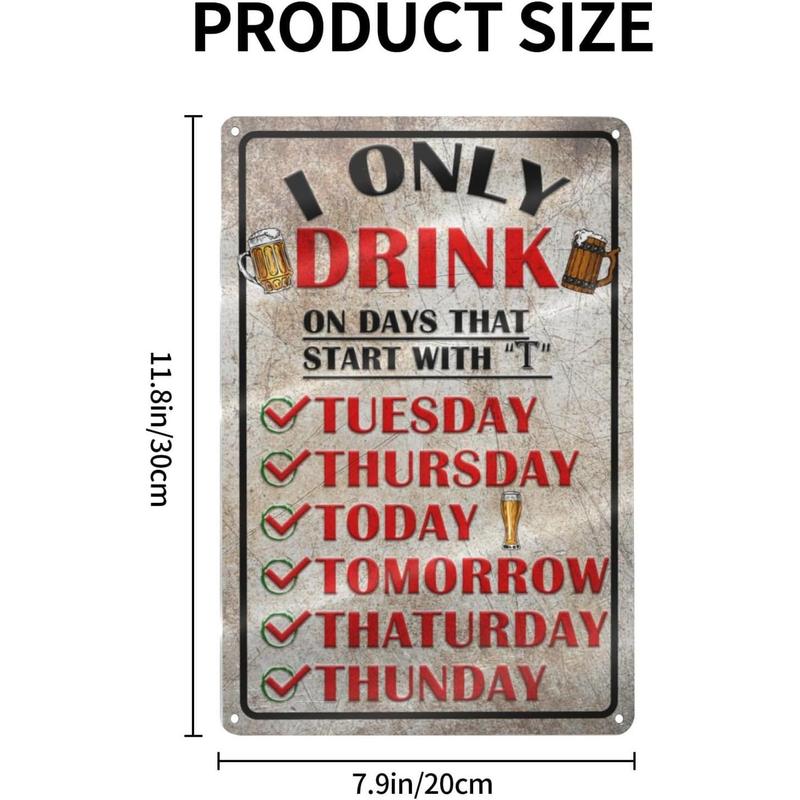 Funny Bar Signs Man Cave Decor Metal Signs Bar Decor Accessories For ...