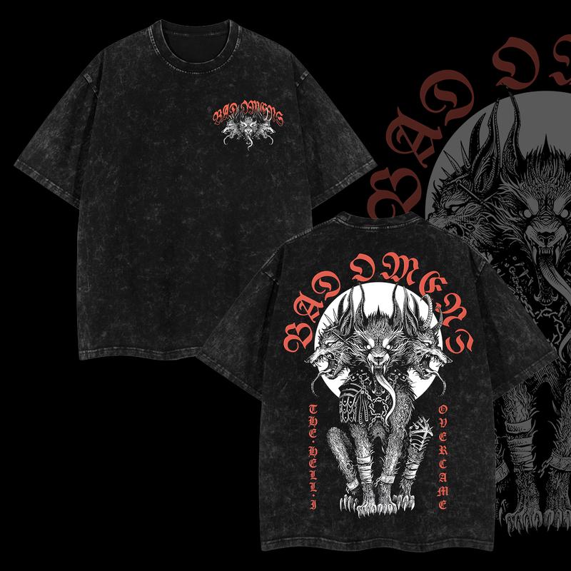 [Baby Gang] Retro Limited Hell I Overcame Bad Omens Band Logo Heavy ...