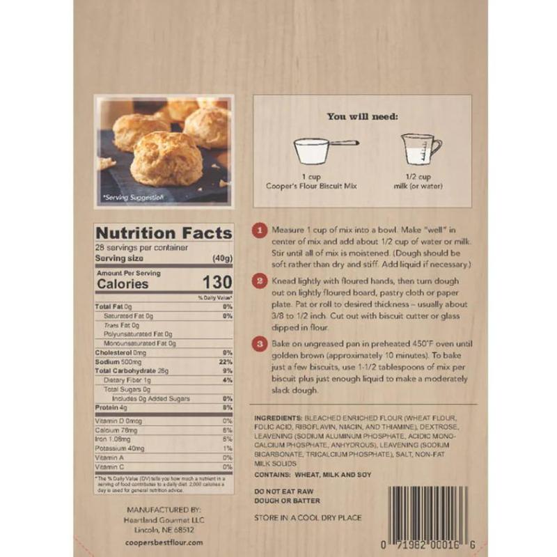Cooper's Best Biscuit Mix | Pack of 6 | 2.5 lb | Cooper's Best Flour ...
