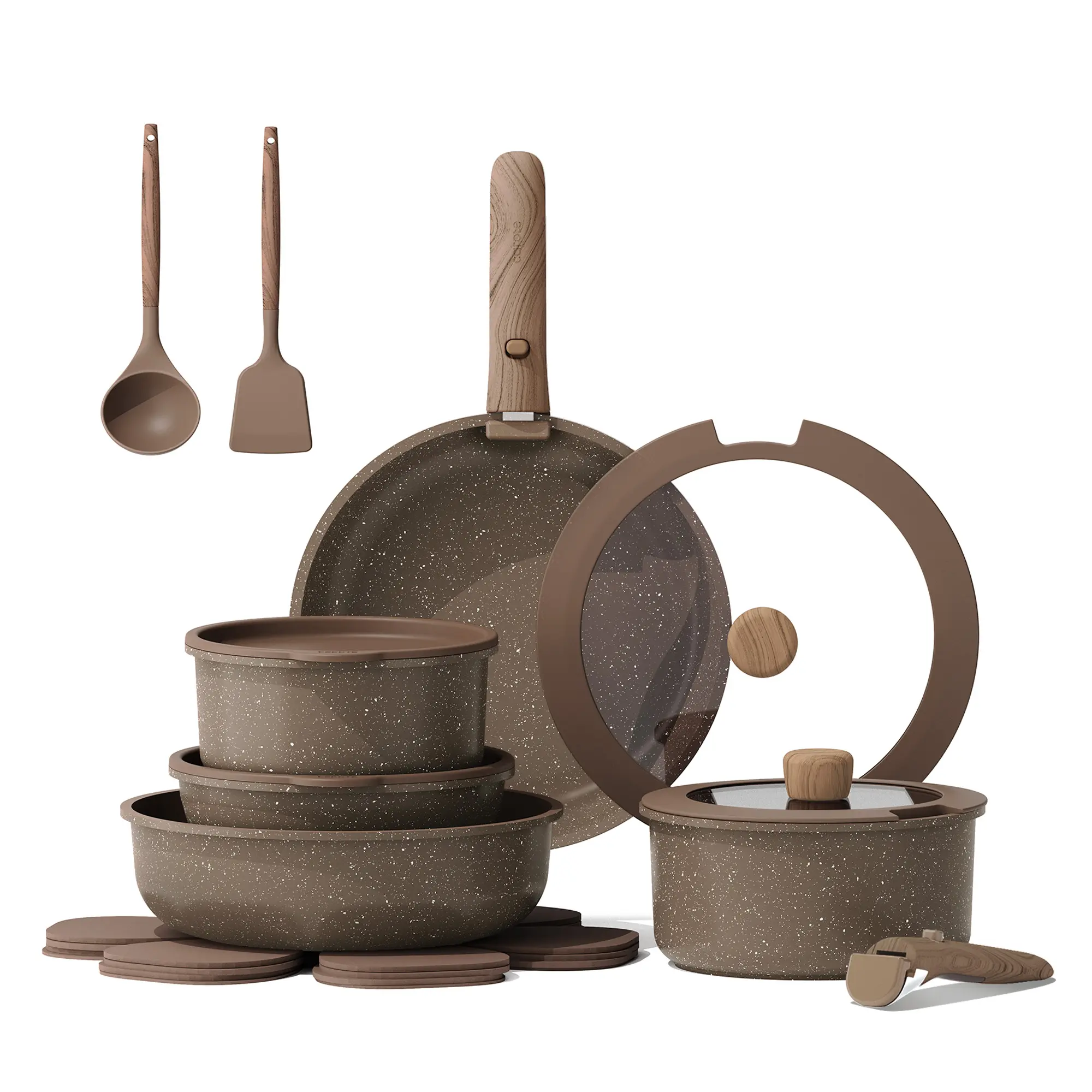 [Official] CAROTE 17-Piece Nonstick Cookware Set with Detachable ...
