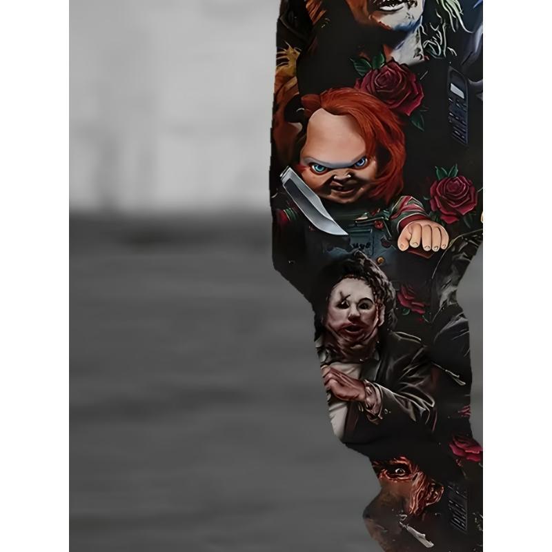 Men's Creative Evil Characters 3D Pattern Printed Casual Cozy Joggers ...