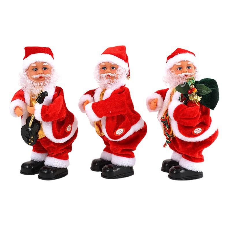 Dancing Santa New Year Claus Wiggling Hips Random Style with Spanish ...