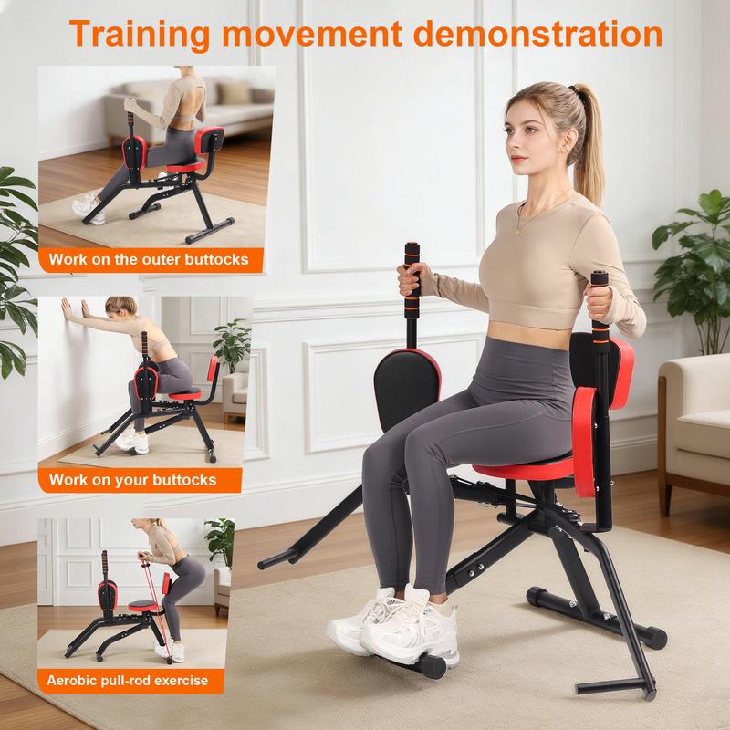 Gokawyo Home Gym Hip Abductor Machine - Glute & Leg Workout Equipment ...