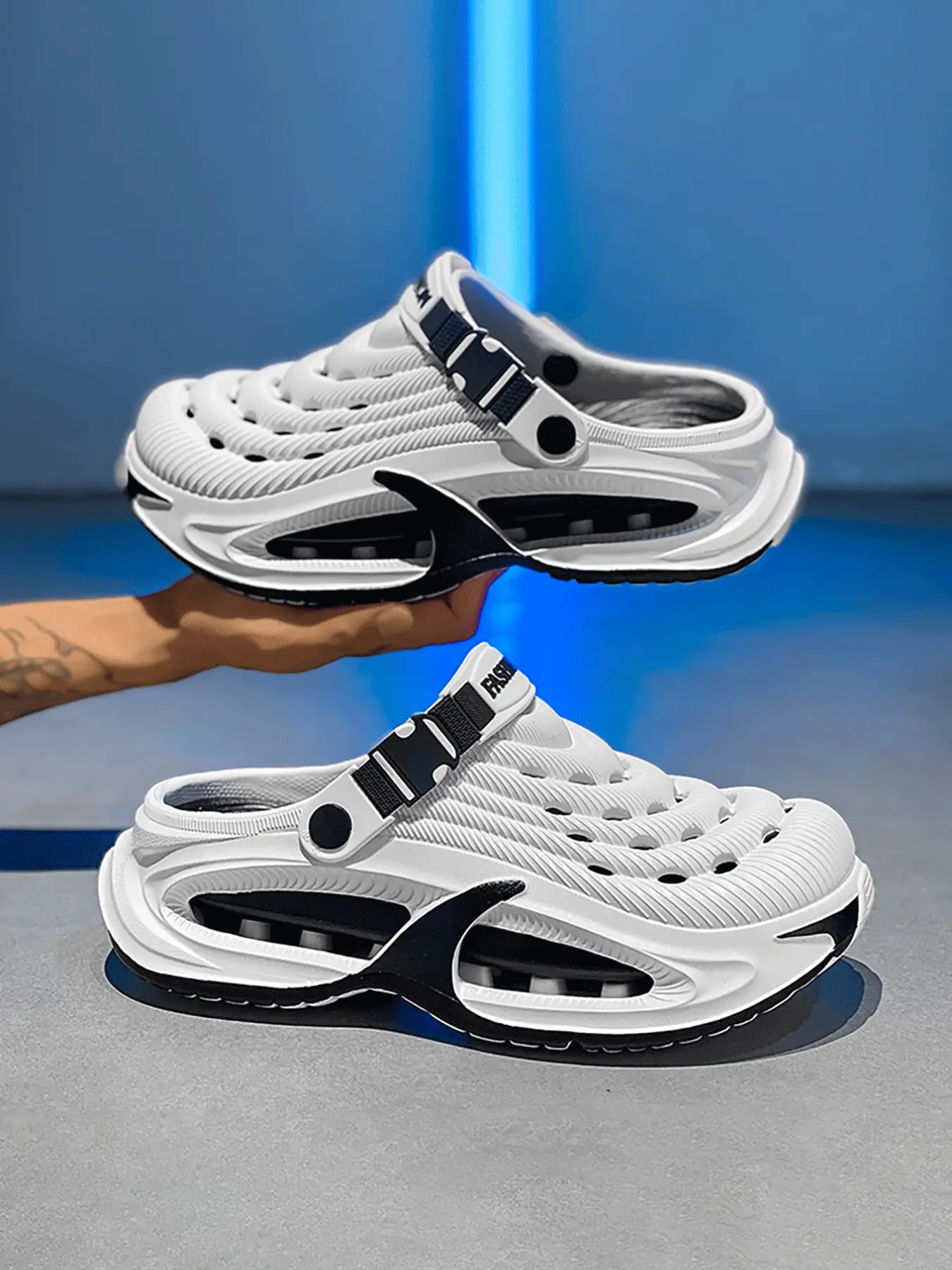 Men's Open-Toe Slippers Outdoor Summer Breathable Nonslip Anti-Slip ...
