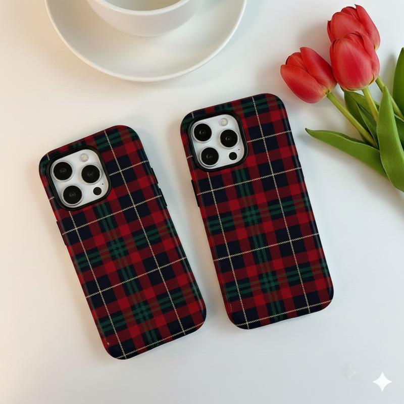 Classic Red Tartan Plaid iPhone Case – Cozy Winter Christmas - Phone ...