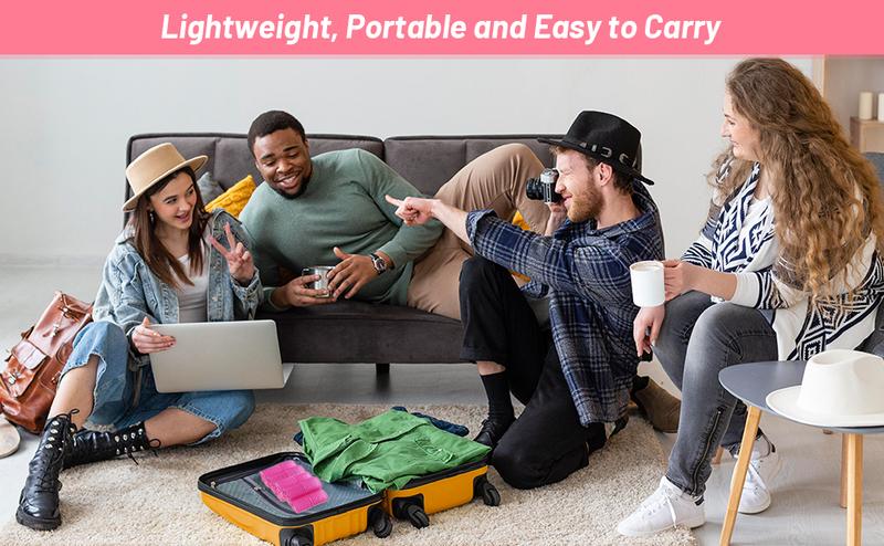 LMMAKE Large Hair Rollers Set - 6 Pcs Jumbo Rollers with 6 Secure Clips ...