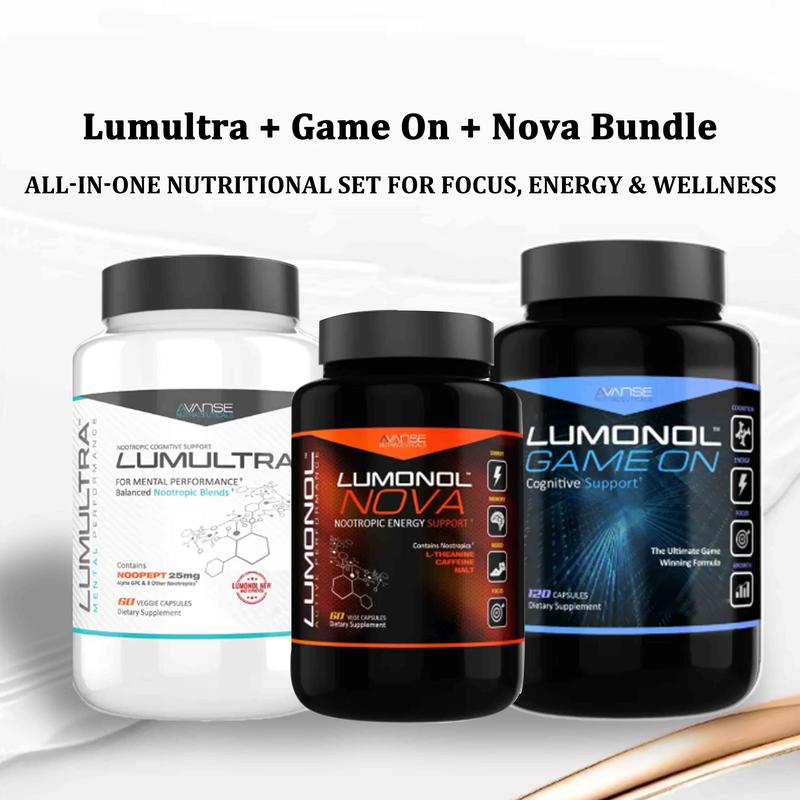 LUMULTRA&NOVA&GAME ON Bundle：Scientifically-Formulated to Support ...