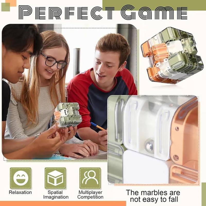 3D Labyrinth Puzzle Cube - Blue Fun 3D Maze Rolling Cube Puzzle ...