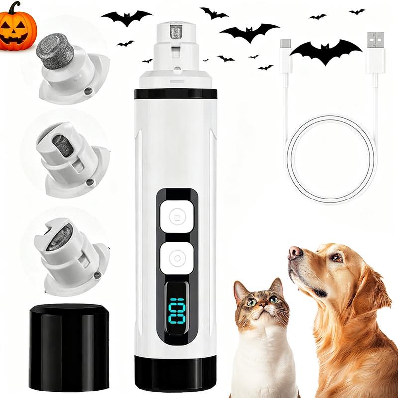 Professional Pet Nail Grinder with LED Light, Low Noise Electric Nail ...