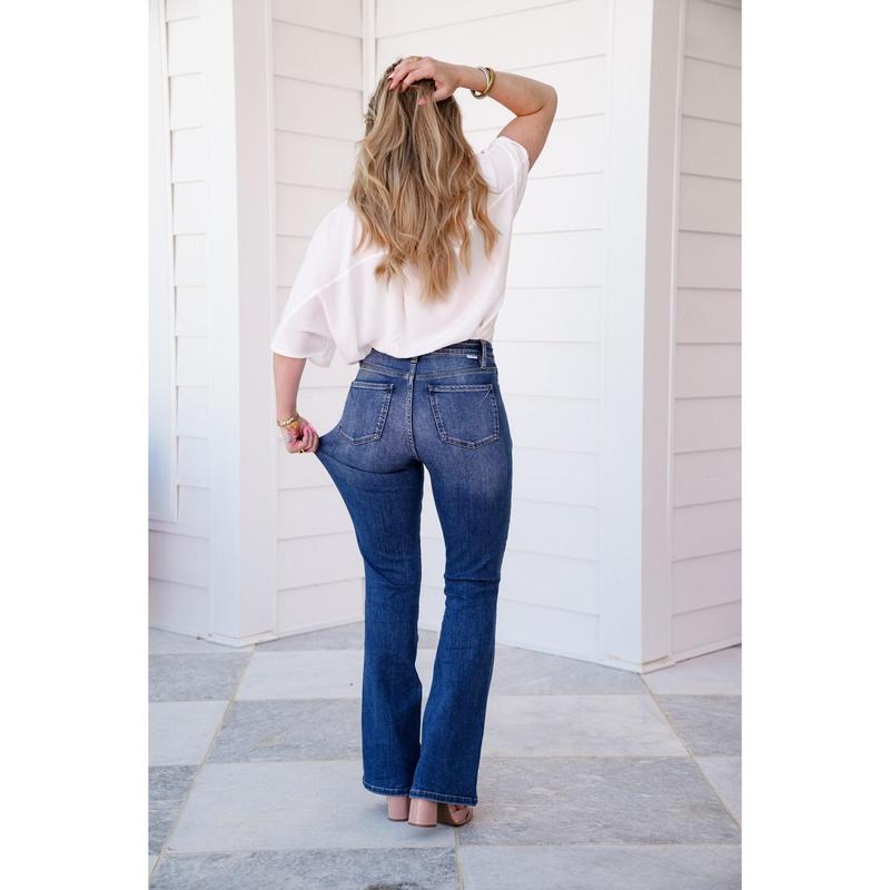 RFM High Rise Medium Wash Bootcut Jeans - TikTok Shop