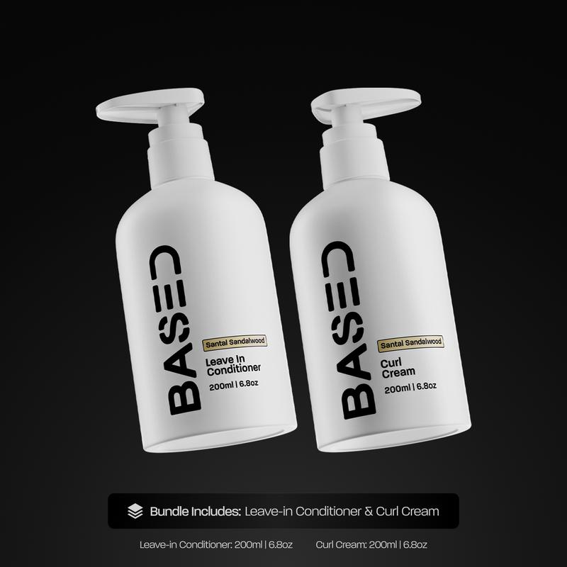 BASED Curly Duo: Premium Non-Toxic Curl Cream & Leave-In Conditioner ...