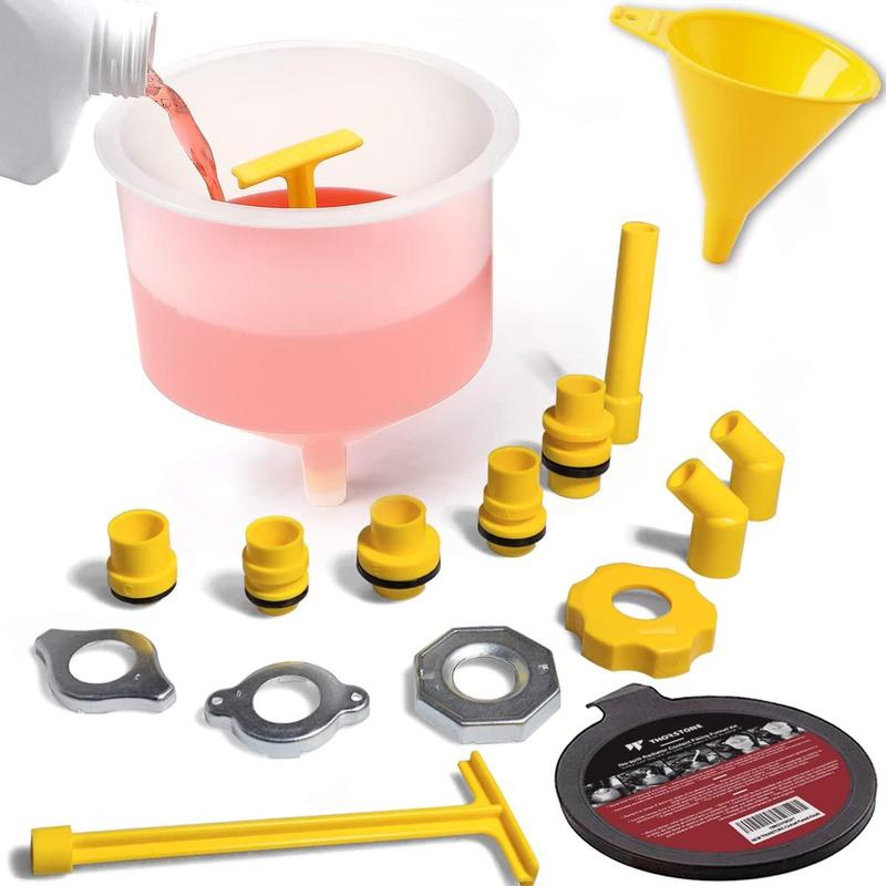 SMART JERRY - Coolant Bleeder Kit, Universal Radiator Burping Funnel ...