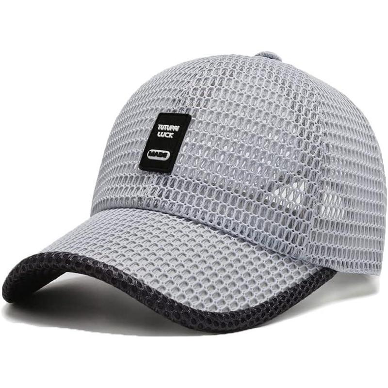 Summer Mesh Baseball Cap for Men Women Trucker Mesh Hat Baseball Hats ...