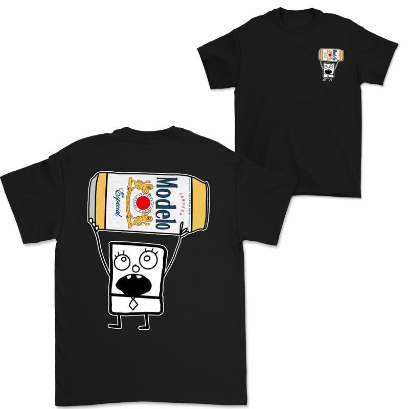 [Flashsale up to 70%] Doodlebob Modelo Beer Essential 2 Sided T-Shirt ...