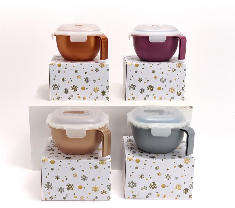 LocknLock S/4 Instant Cook Mugs w/ Vented Lids & Gift Boxes - TikTok Shop