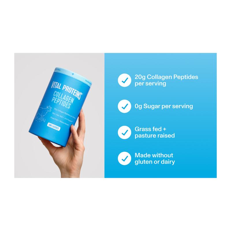 Vital Proteins Collagen Peptides Powder, Promotes Hair, Nail, Skin ...