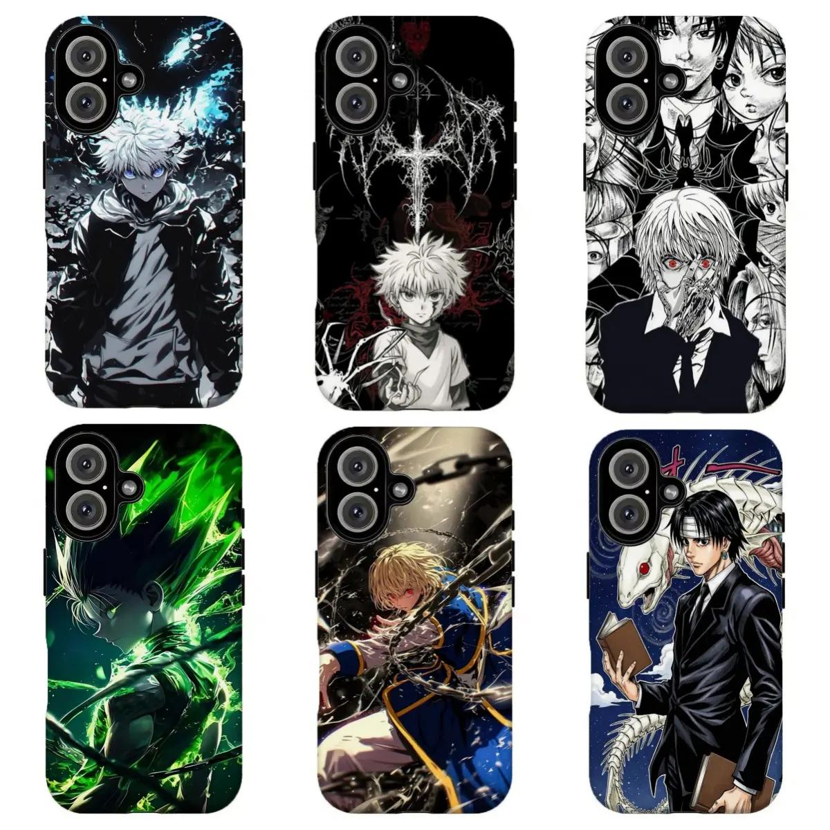 FL-Hunt3r x Hunter Killua Phone Case, Dark Anime Aesthetic Shockproof ...