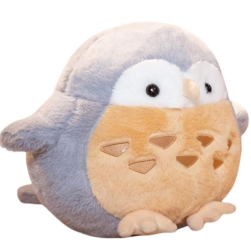 Gray Owl Stuffed Animals 15.7" Snow Owl Plush Toy Super Soft Hugging ...