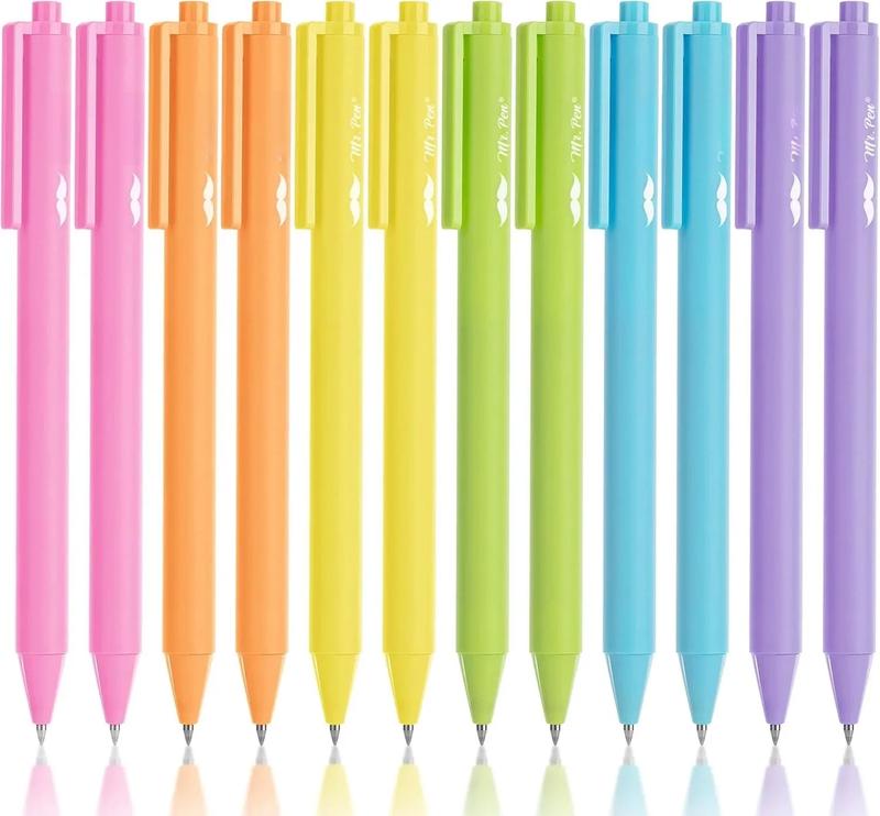 - Retractable Gel Pens, 12 Pack, Bright Color Ink Gel Pens, Gel Pens ...