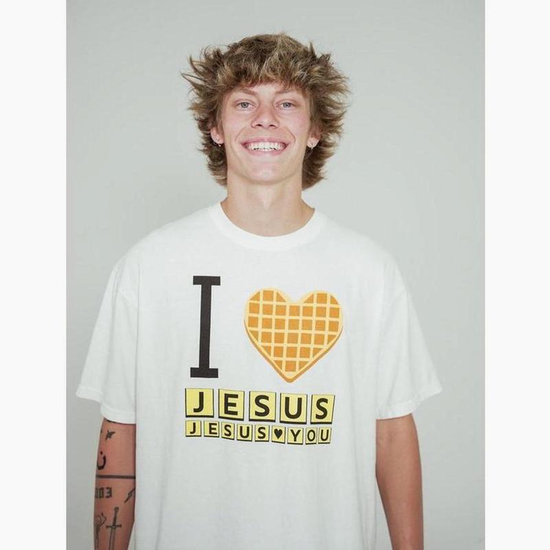 I Love Jesus Waffle Shirt – Bryce Crawford–inspired Christian graphic ...